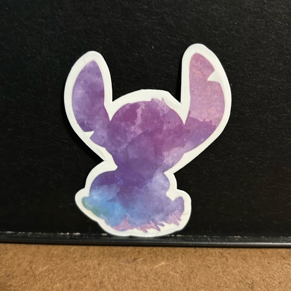 Disney | Design | Stitch Purple Blue Outline Sticker | Poshmark
